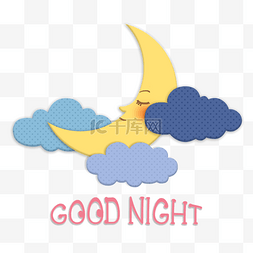 卡通卡通月亮图片-卡通卡通月亮图片素材免费下载-千库网