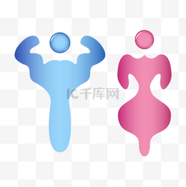 男女icon图片-男女icon素材-男女icon模板图片下载-千库网