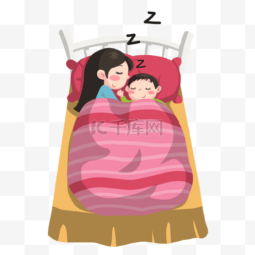 和妈妈睡觉图片 和妈妈睡觉图片素材免费下载 千库网