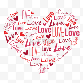 love连体设计素材-love连体模板设计-海报EPS图片下载-千库网