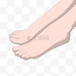 美脚卡通设计素材-美脚卡通模板设计-海报图片下载-千库网