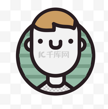 帅气的男孩头像图标icon设计素材-帅气的男孩头像图标PSD模板下载-千库网