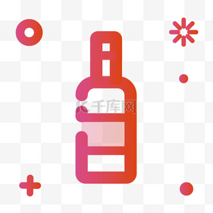 红色可爱酒类图标素材图片免费下载-千库网