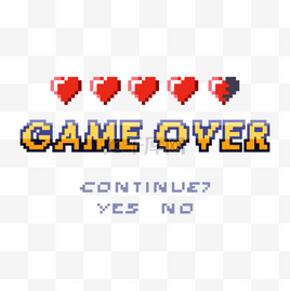 gameover图片素材-gameover模板图片下载-千库网