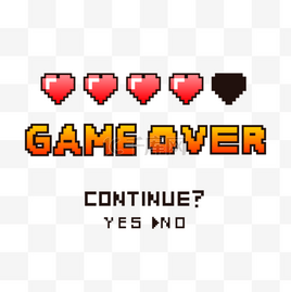 gameover图片素材-gameover模板图片下载-千库网