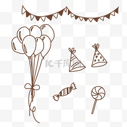 气球简笔画图片-气球简笔画图片素材免费下载-千库网