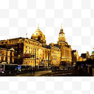 上海外滩夜景素材图片免费下载-千库网