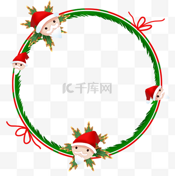 圆形身体圣诞老人设计素材-圆形身体圣诞老人模板设计-海报图片下载-千库网