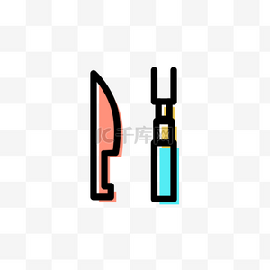 刀叉icon图片-刀叉icon图片素材免费下载-千库网