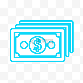 现金卡通图标icon设计素材-现金卡通图标模板下载-千库网