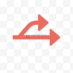 分叉箭头图片-分叉箭头图片素材免费下载-千库网