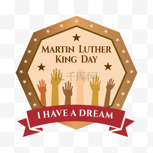 马丁路德金图片-马丁路德金3D立体素材下载-千库网