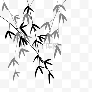 水墨风竹子植物素材图片免费下载-千库网