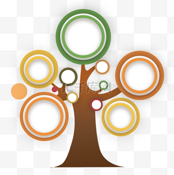 树形图设计素材-树形图模板设计-海报图片下载-千库网