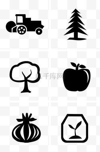 农作物icon设计素材-农作物icon模板设计-海报PSD图片下载-千库网