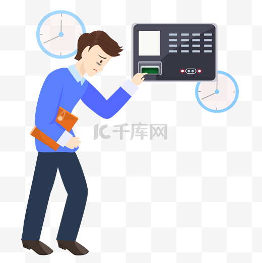 考勤打卡机图片-考勤打卡机图片素材免费下载-千库网