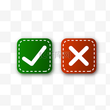 判断按钮免抠设计素材-判断按钮免抠模板设计图片下载-千库网