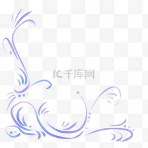 紫色花边边框素材图片免费下载-千库网