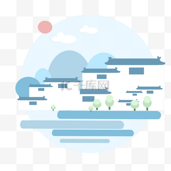 马头墙图片-马头墙素材-马头墙模板图片下载-千库网