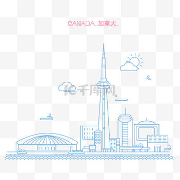 加拿大地标横图图片_加拿大地标横图素材-加拿大地标横图图片大全-千库网