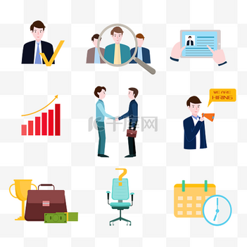 入职icon设计素材-入职icon模板设计-海报图片下载-千库网