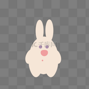 卡通小兔子图标icon设计素材-卡通小兔子图标AI模板下载-千库网