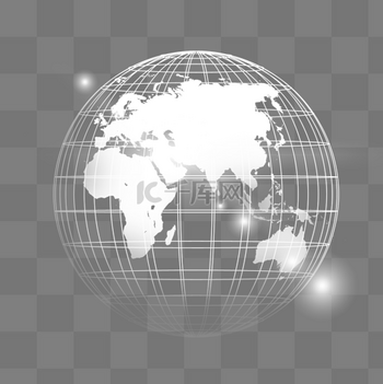 世界地图黑白图片-世界地图黑白素材-世界地图黑白模板图片下载-千库网