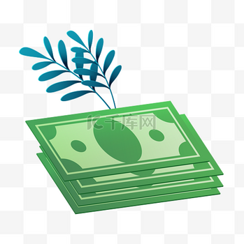 人民币纸币卡通_AI_素材_图片-千库网