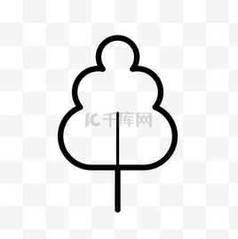 小树一排图标icon设计素材-小树一排图标PNG模板下载-千库网