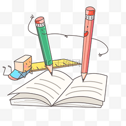 写字卡通图片-写字卡通图片素材免费下载-千库网
