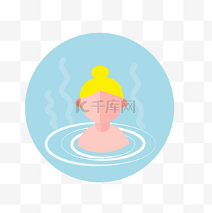 温泉浴图标素材图片免费下载-千库网
