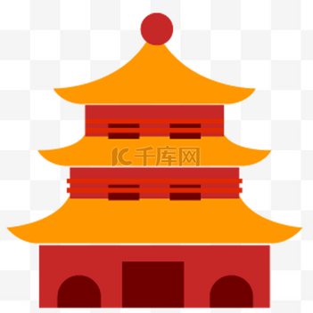 古代高塔图标icon设计素材-古代高塔图标模板下载-千库网