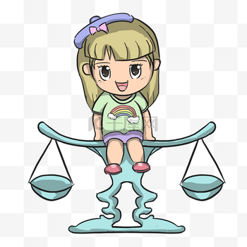 卡通天平图片-卡通天平素材-卡通天平模板图片下载-千库网