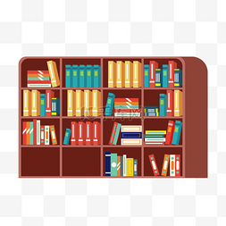 图书馆简笔画图片-图书馆简笔画图片素材免费下载-千库网