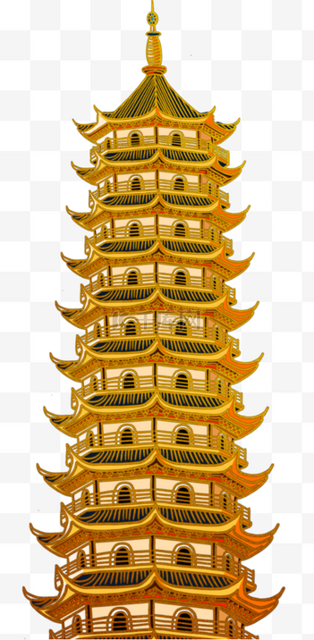 宝塔设计素材-宝塔模板设计-海报PSD图片下载-千库网