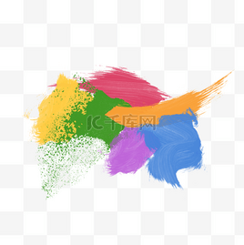 水墨彩色笔画图标icon设计素材-水墨彩色笔画图标PSD模板下载-千库网