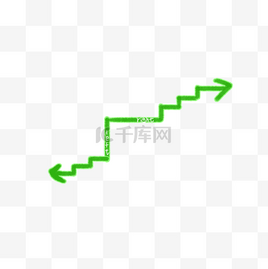 箭头icon绿色漂浮装饰素材-箭头icon绿色漂浮装饰模板下载-千库网