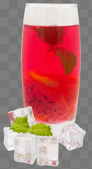 火龙果汁饮品素材图片免费下载-千库网