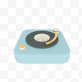 唱片机gif设计素材-唱片机gif模板设计-海报C4D图片下载-千库网