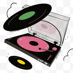 cd唱片gif图片-cd唱片gif图片素材免费下载-千库网
