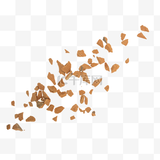 飞溅的碎石头图片-飞溅的碎石头图片素材免费下载-千库网