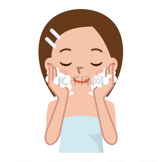 躺着洗脸图片-躺着洗脸图片素材免费下载-千库网