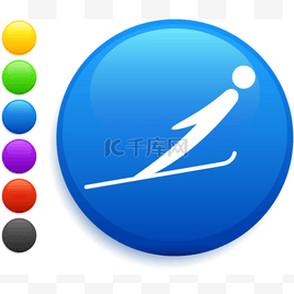 跳跃按钮图标icon设计素材-跳跃按钮图标模板下载-千库网
