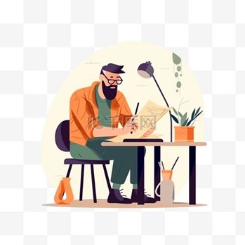 作家人物图片_作家人物素材-作家人物图片大全-千库网