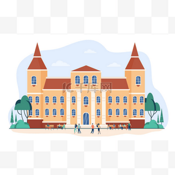 大学建筑图片-大学建筑素材-大学建筑模板图片下载-千库网