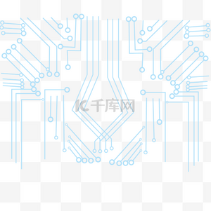 矢量蓝色简单技术芯片纹理素材图片免费下载-千库网
