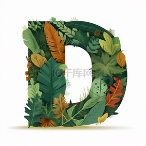 字母造型D素材图片免费下载-千库网