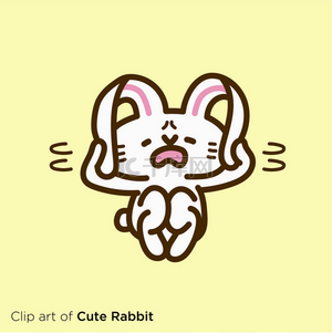 兔子动作伤心不听难过素材图片免费下载-千库网