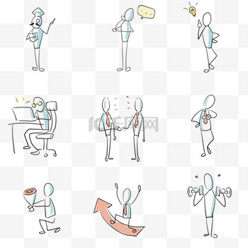 思考简笔画图片-思考简笔画素材-思考简笔画模板图片下载-千库网