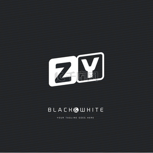 Zy 字母标志名片 素材图片免费下载-千库网